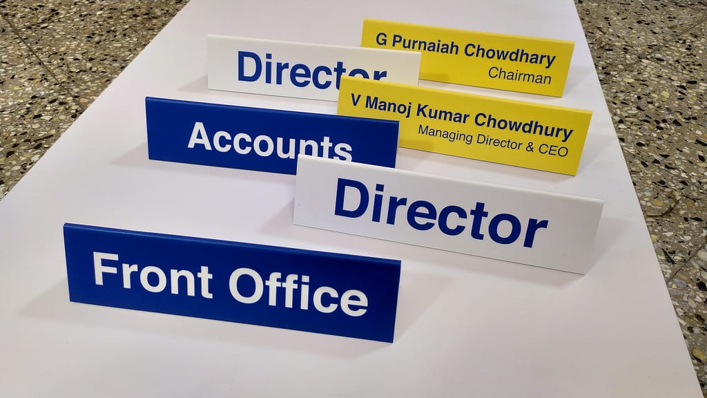Office Name Plates - Jaipur Signage - Sign Board Manufacturers & Name ...